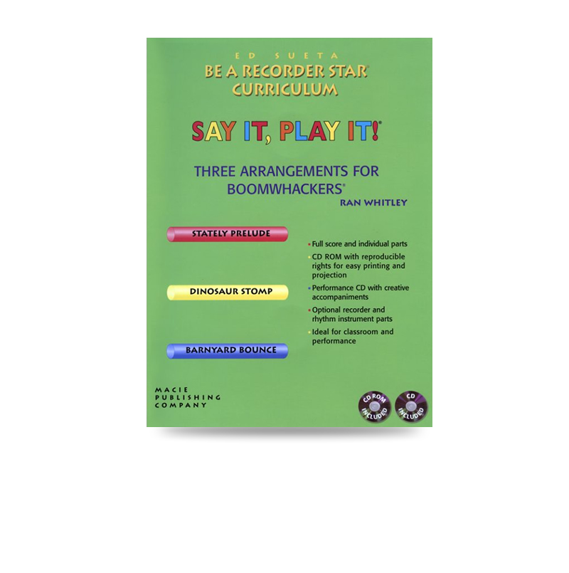 Say It, Play It!® Series - Three Arrangements for Boomwhackers